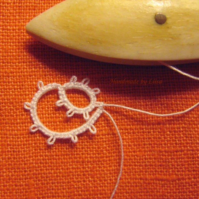 Tatted edging tutorial, käpyilty reunapitsiohje – HandmadebyLiisa